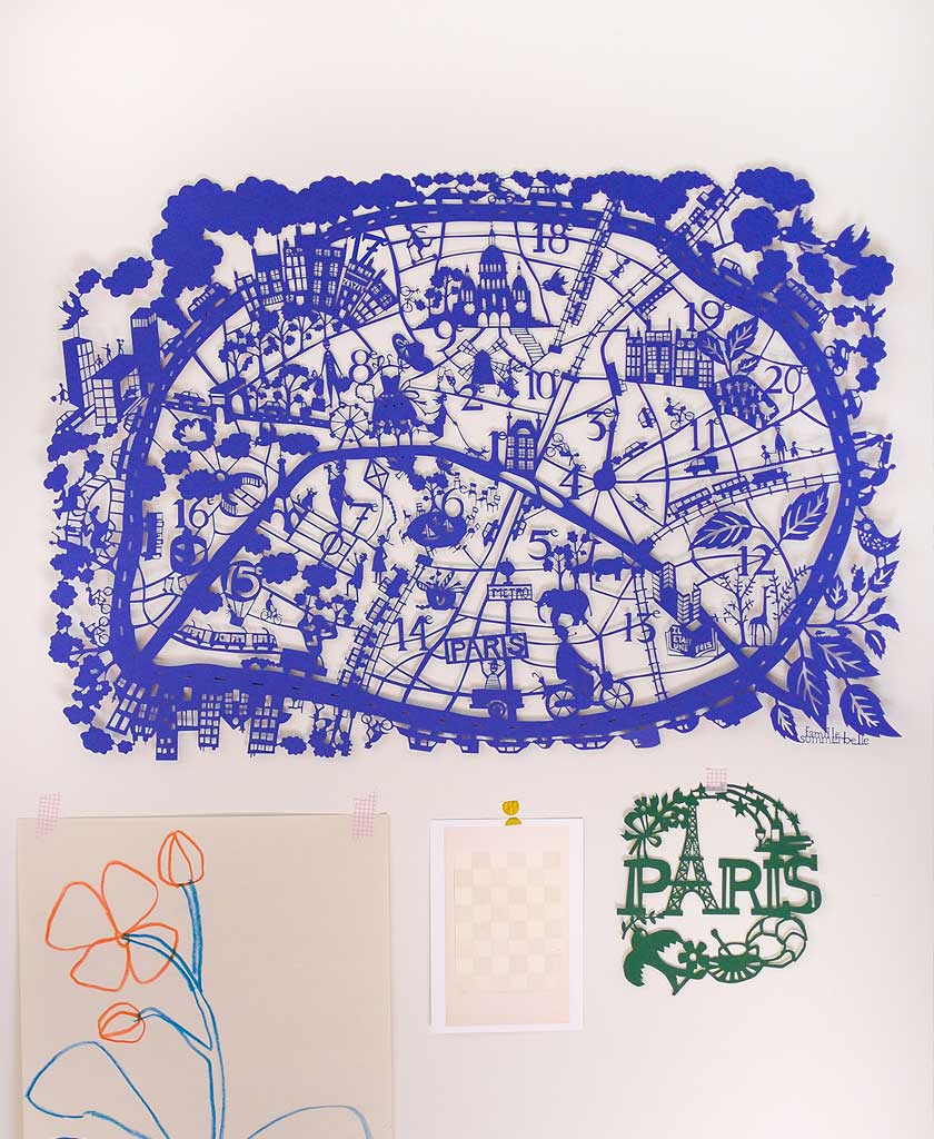 Paris Paper Cut Map | Famille Summerbelle